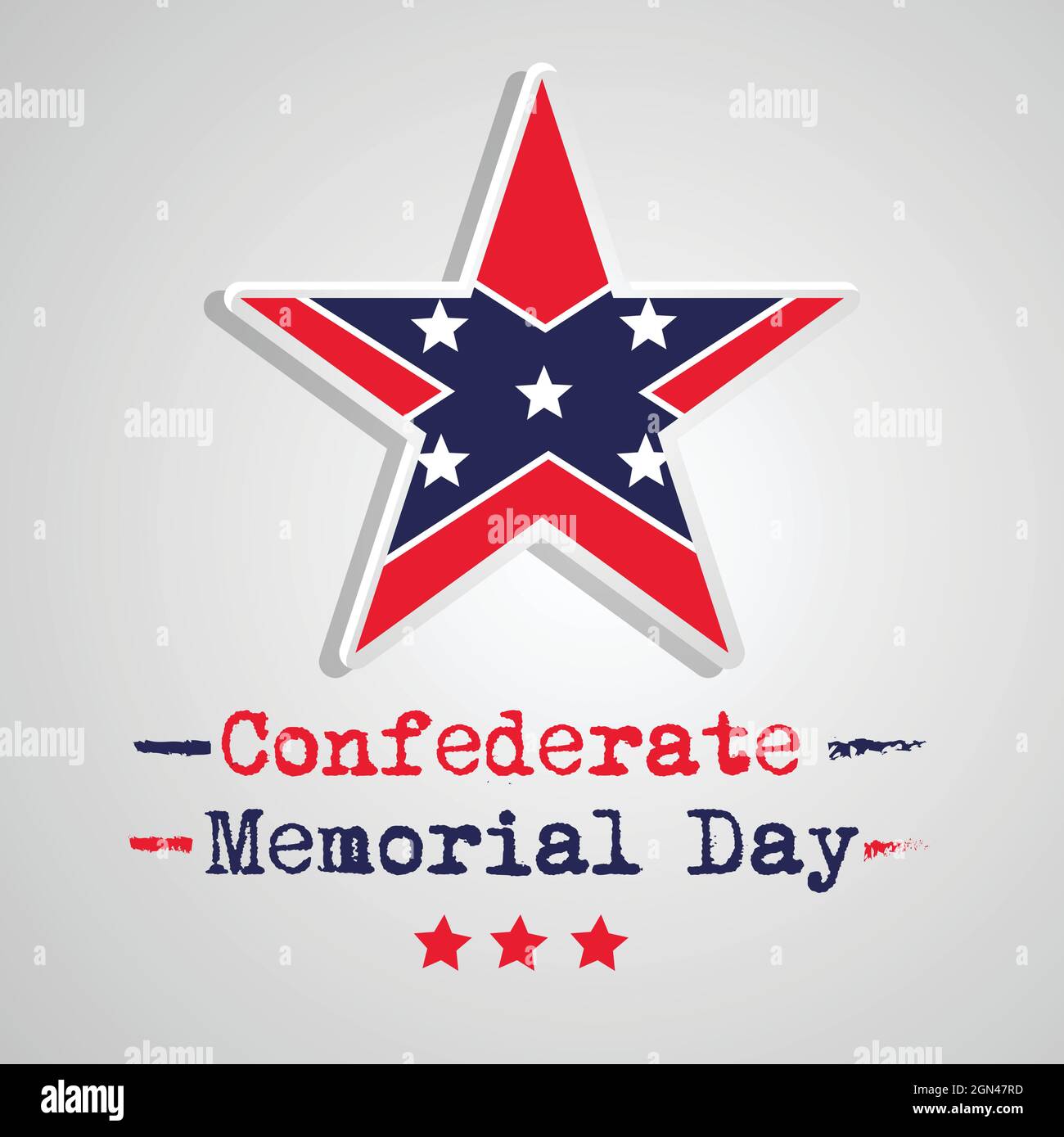 Confederate Memorial Day Stock Vector Image & Art - Alamy