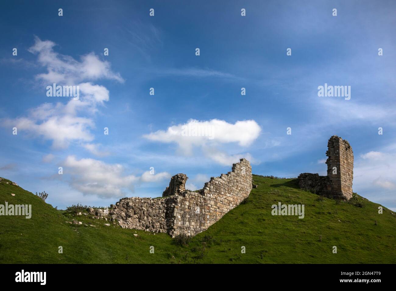 Harbottle Castle, Harbottle, Northumberland national park, UK Stock ...