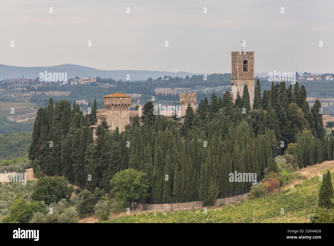 THE MONASTERY OF SAN MICHELE AT PASSIGNANO,TUSCANY,ITALY Stock Photo ...