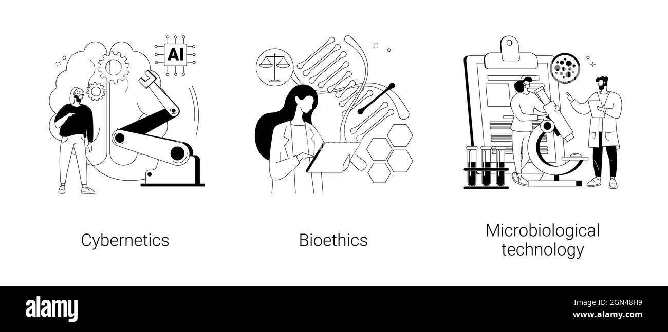 Biological science abstract concept vector illustrations Stock Vector ...