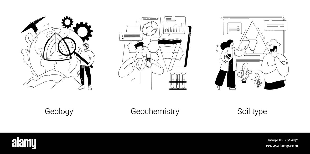 Applied earth science abstract concept vector illustrations Stock ...