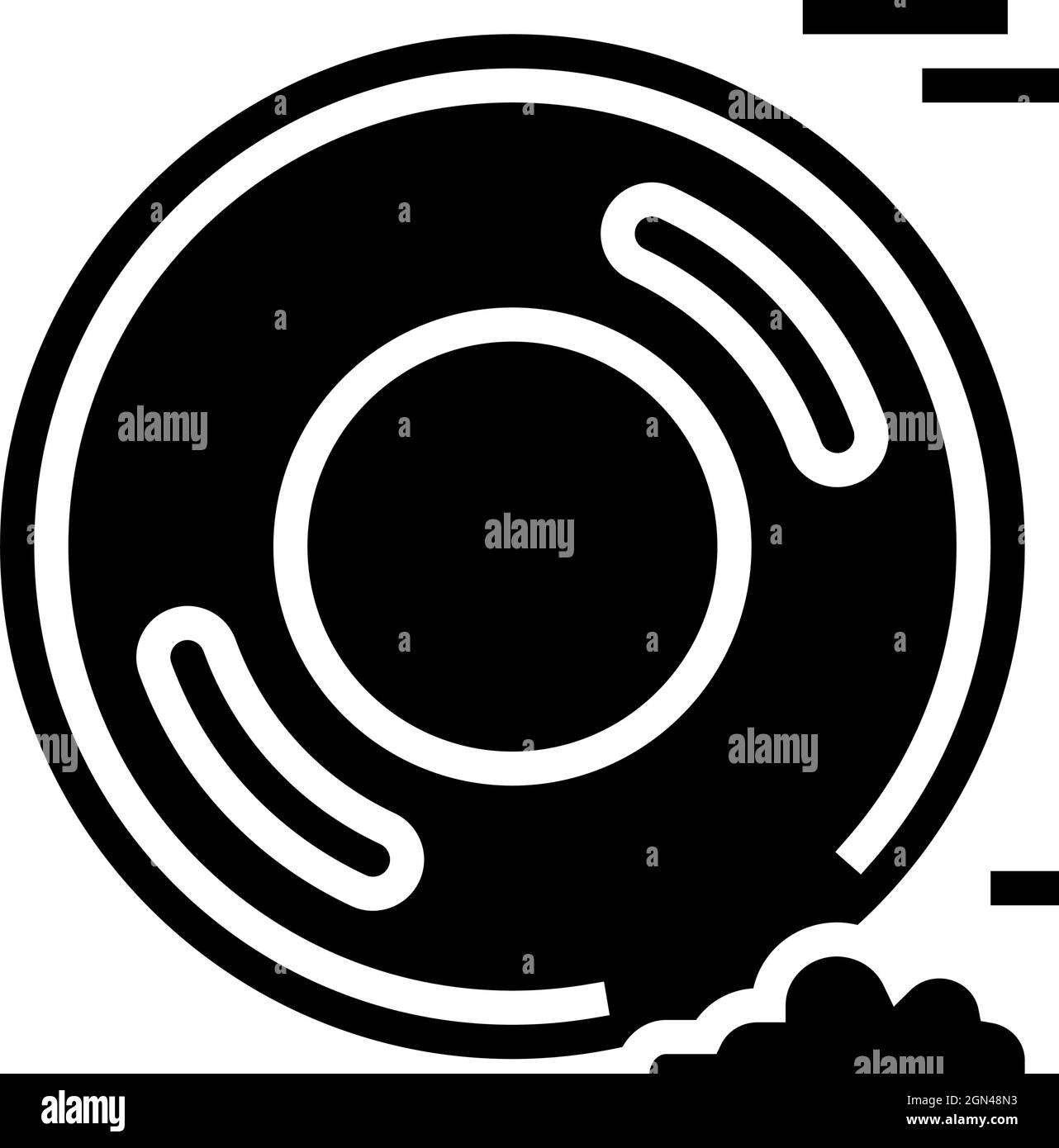 drag racing tires glyph icon vector illustration Stock Vector Image ...