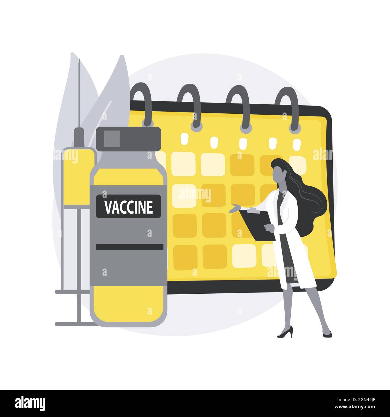 Immunization schedule abstract concept vector illustration Stock Vector ...