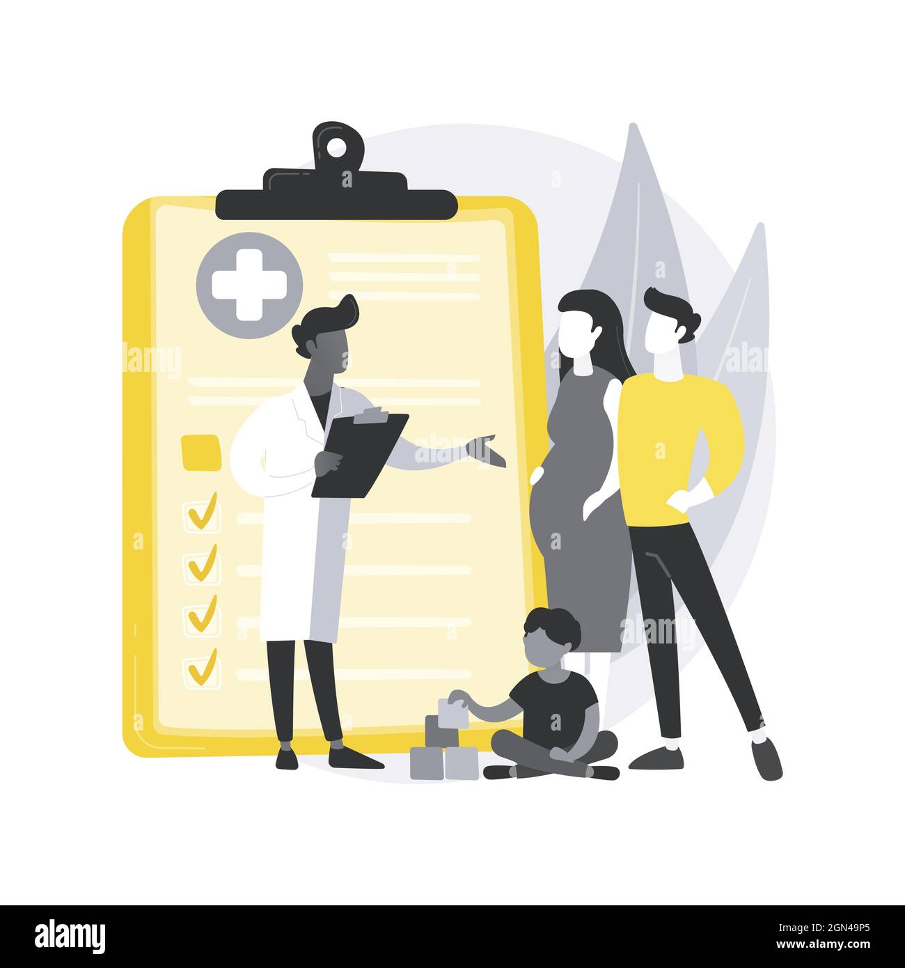 Family doctor abstract concept vector illustration Stock Vector Image ...