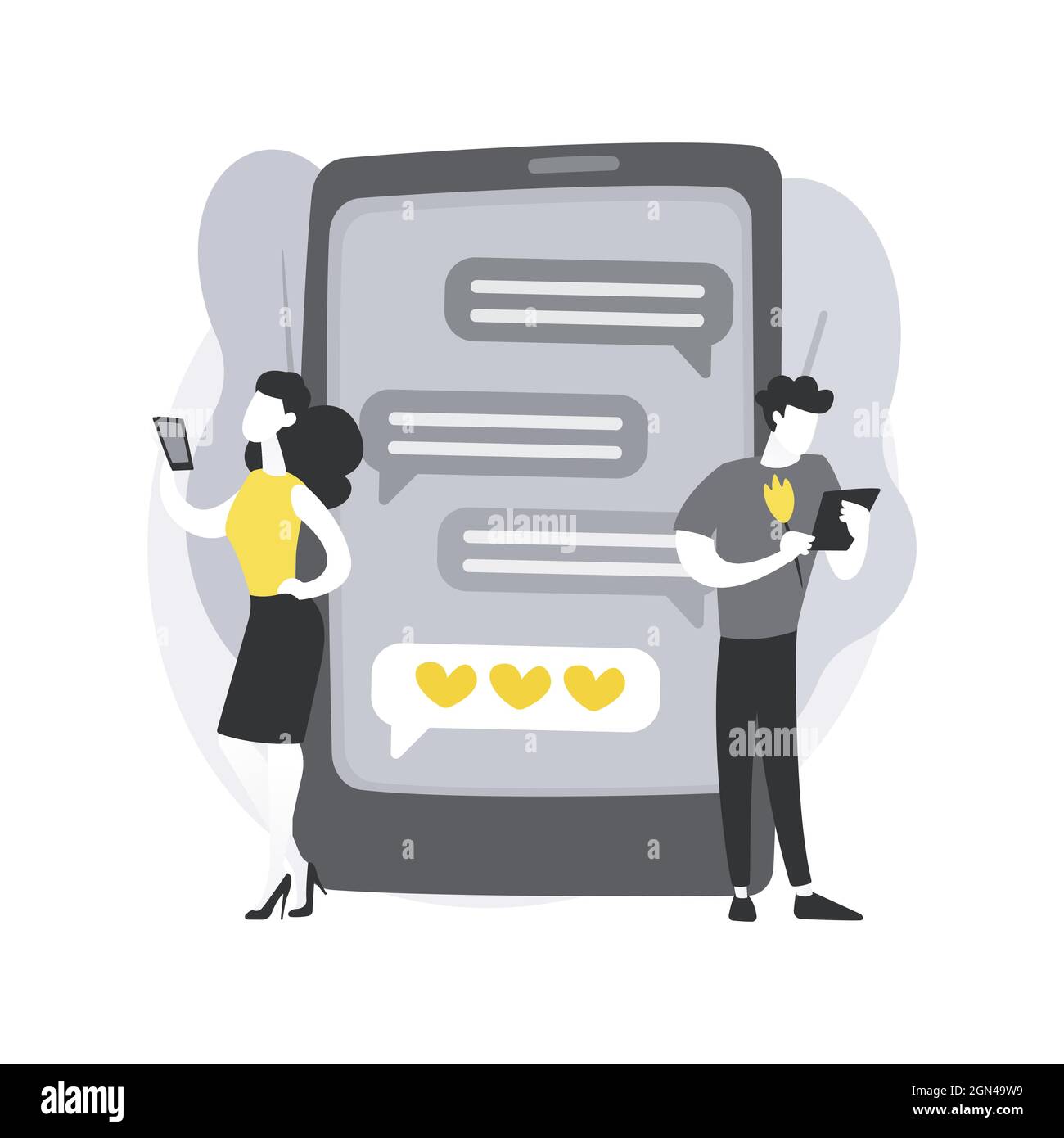 Blind date abstract concept vector illustration Stock Vector Image ...