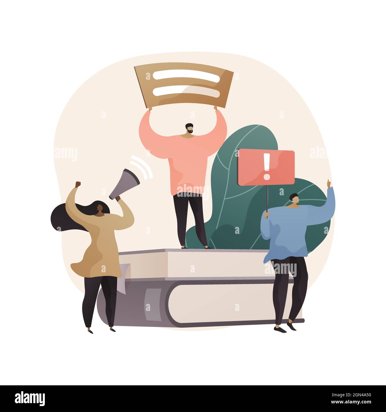 Student activism abstract concept vector illustration Stock Vector ...