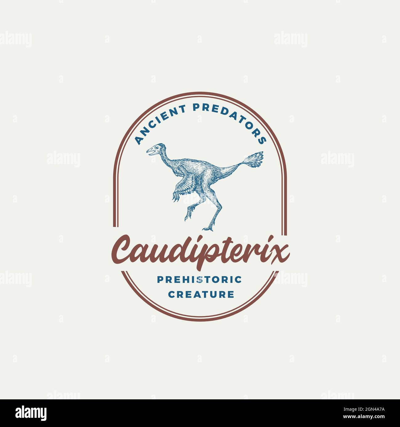 Prehistoric Creature Dinosaur Abstract Sign, Symbol or Logo Template ...