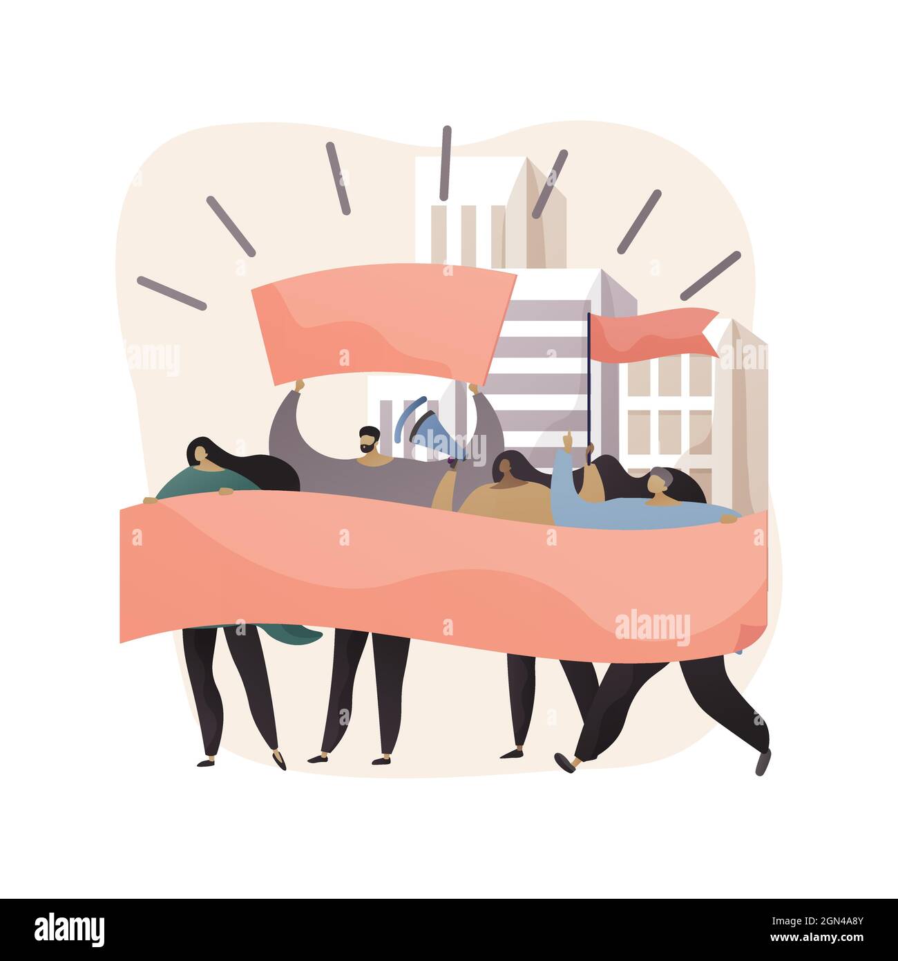 Social movement abstract concept vector illustration Stock Vector Image ...