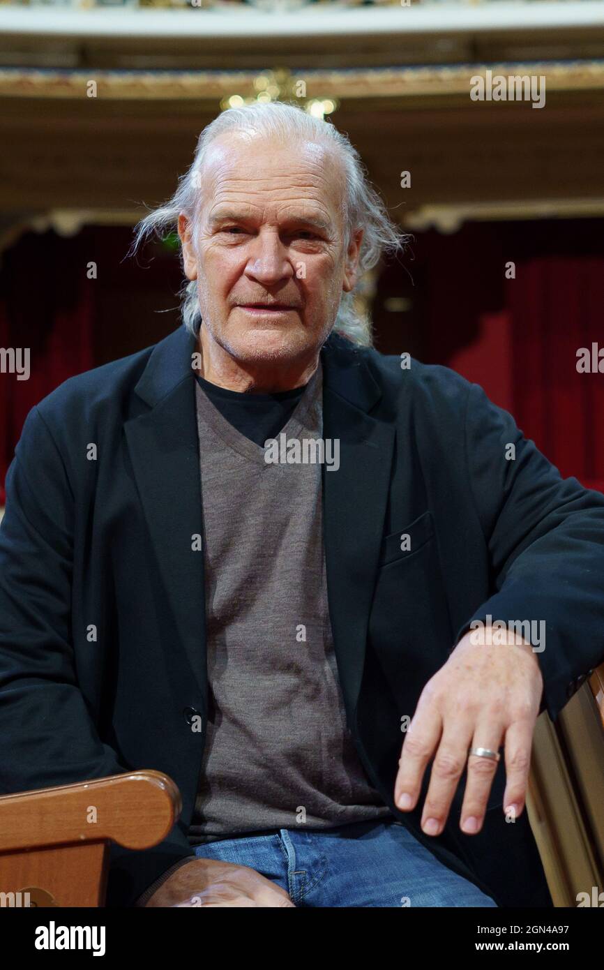 Madrid, Spain. 22nd Sep, 2021. Actor Lluis Homar seen posing during the ...