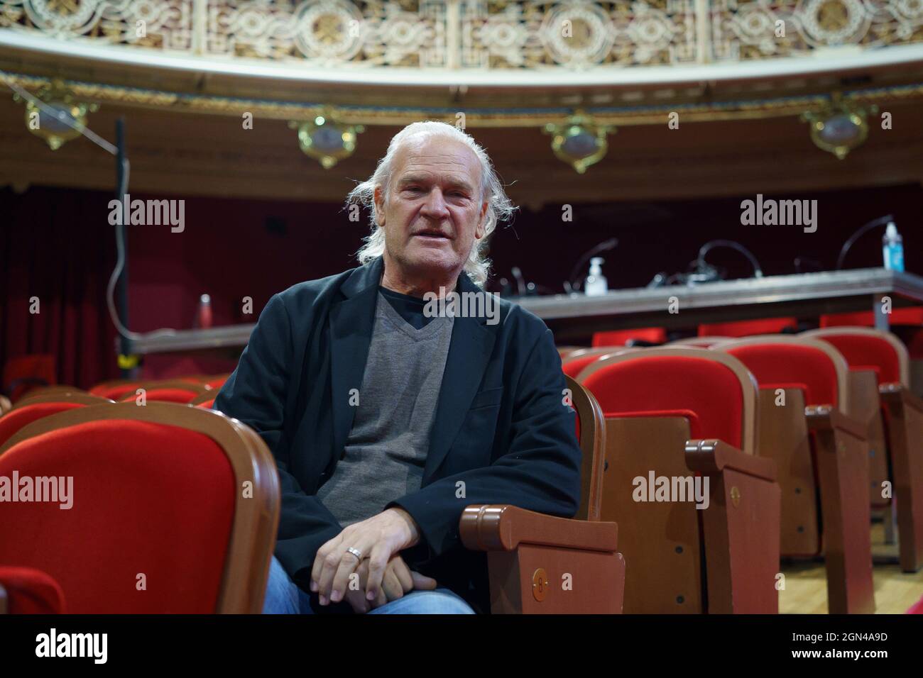 Madrid, Spain. 22nd Sep, 2021. Actor Lluis Homar seen posing during the ...