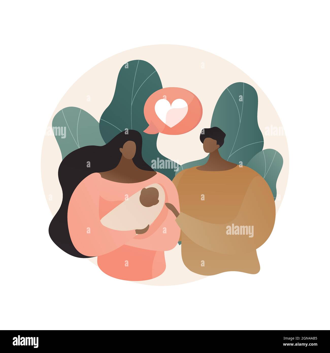 Foster parent abstract concept vector illustration Stock Vector Image ...
