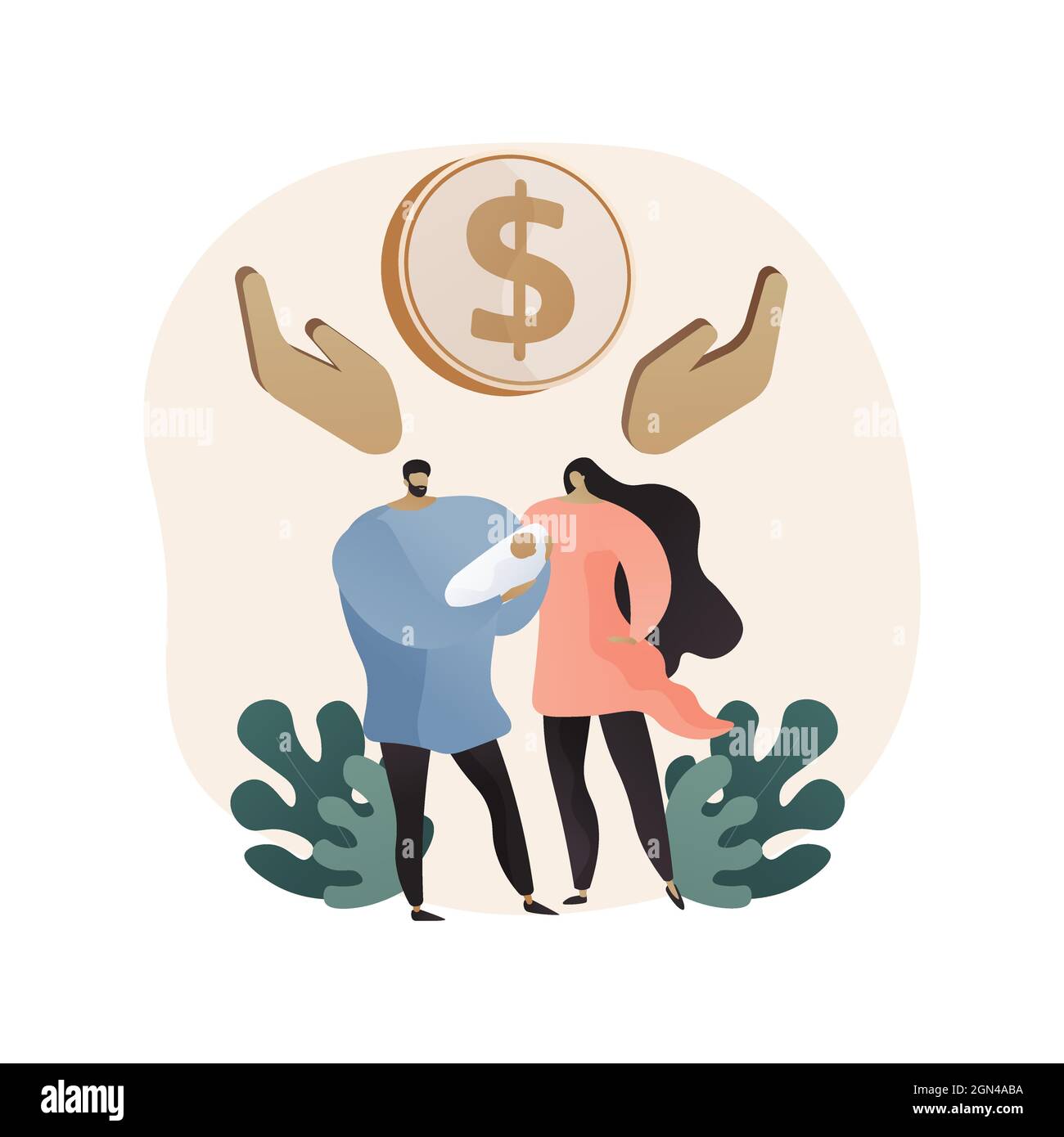 Social assistance abstract concept vector illustration Stock Vector ...