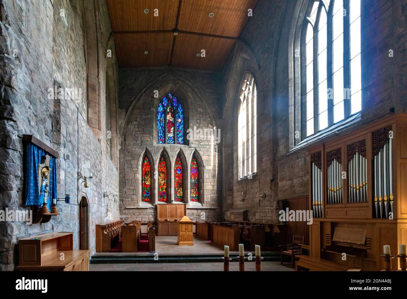 PLUSCARDEN ABBEY CATHOLIC BENEDICTINE MONASTERY MORAY SCOTLAND INTERIOR ...