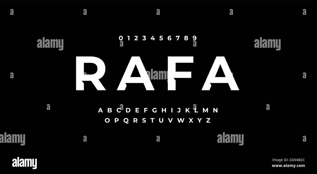 Abstract minimal modern alphabet fonts for logo. Typography technology ...