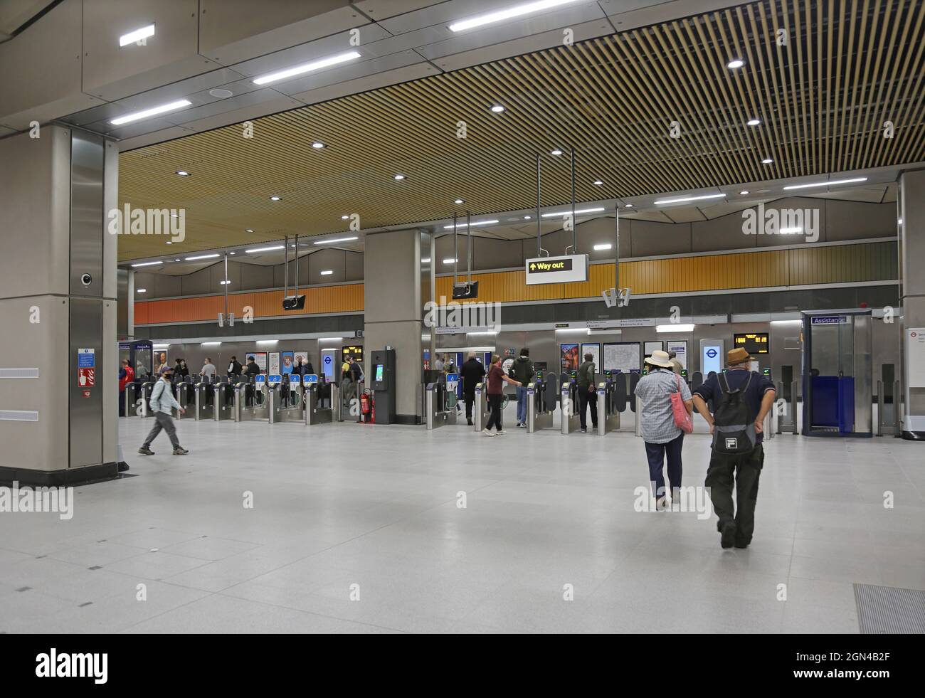 Ticket hall at the new London Underground Station at Battersea Power ...