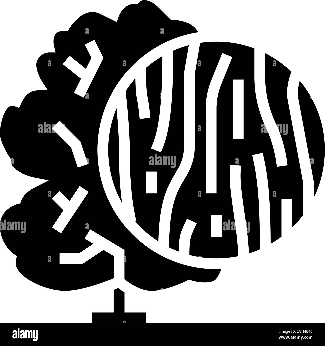 ash wood glyph icon vector illustration Stock Vector Image & Art - Alamy