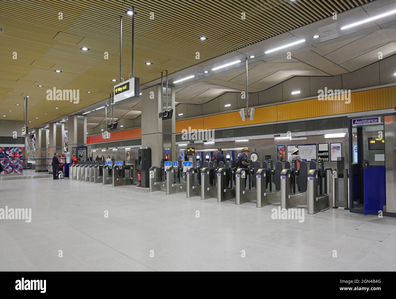 Ticket hall at the new London Underground Station at Battersea Power ...