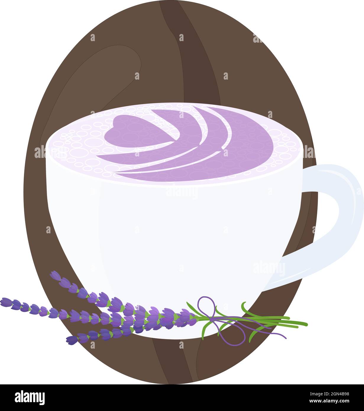 Lavender café Stock Vector Images - Alamy