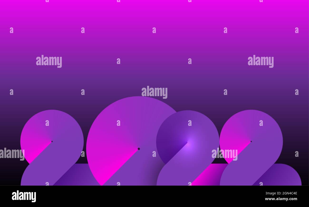 Neon numbers on dark Stock Vector Images - Alamy