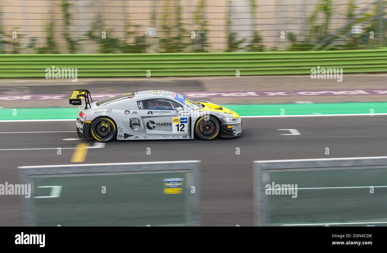 Vallelunga, italy september 19th 2021 Aci racing weekend. Audi R8 GT on ...