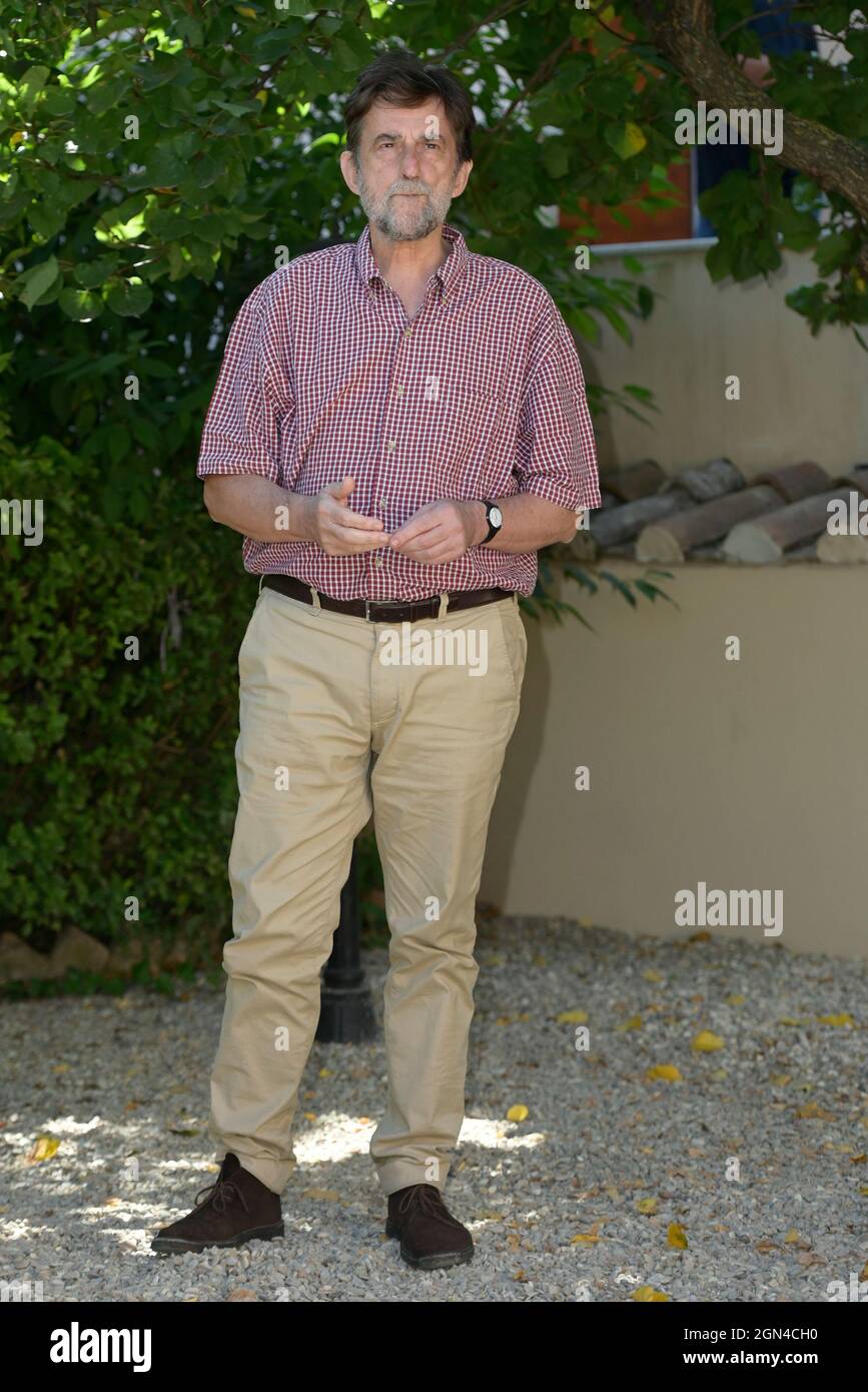 Nanni Moretti attends the photocall of the film Tre piani at the ...