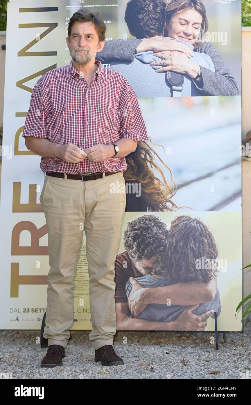Nanni Moretti attends the photocall of the film Tre piani at the ...