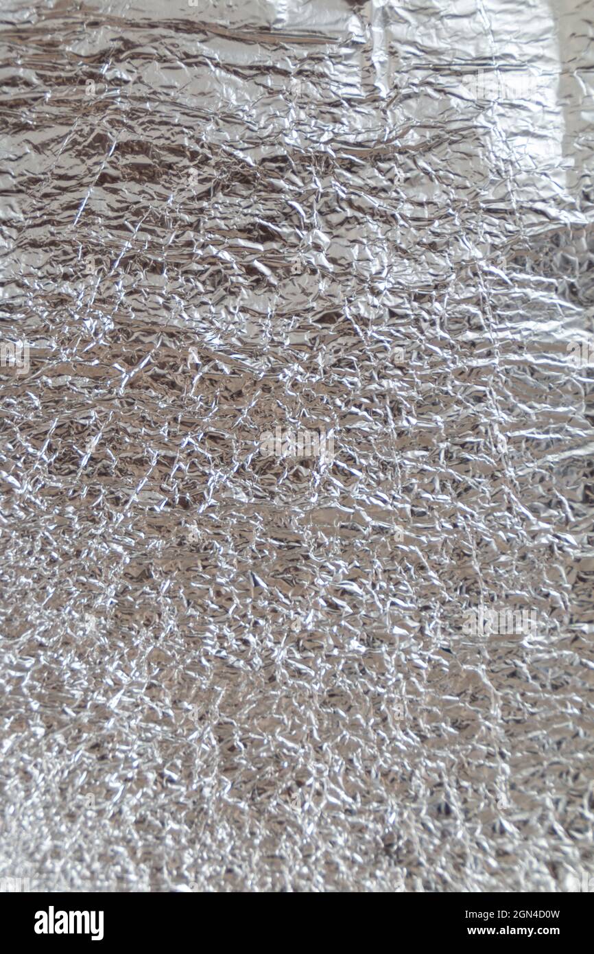 shiny silver foil textured background Stock Photo - Alamy