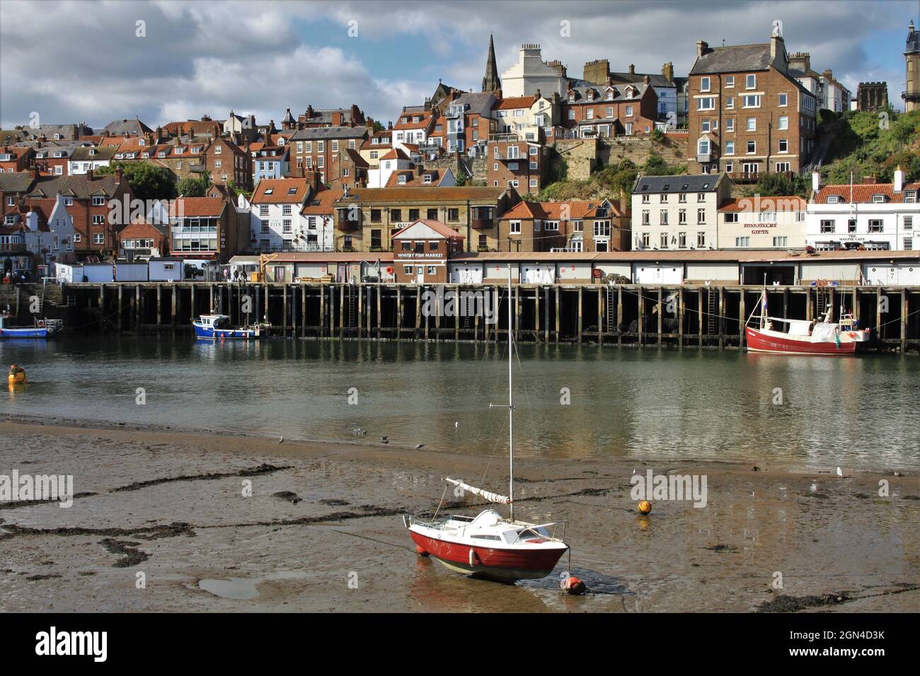 Whitby Harbour - England Stock Photo - Alamy