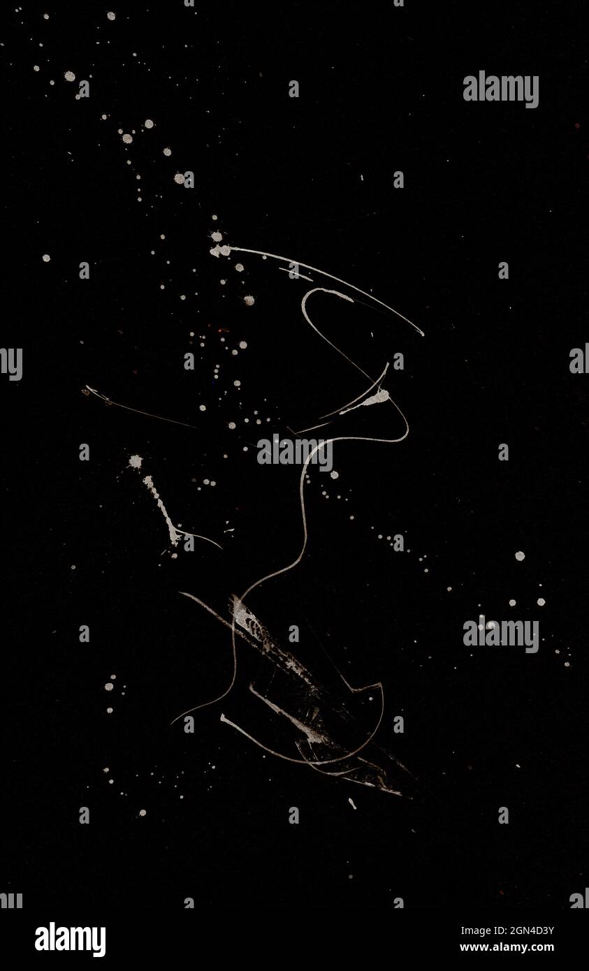 0223 - Brush and Ink - Abstract Tails 002-2 Stock Photo - Alamy