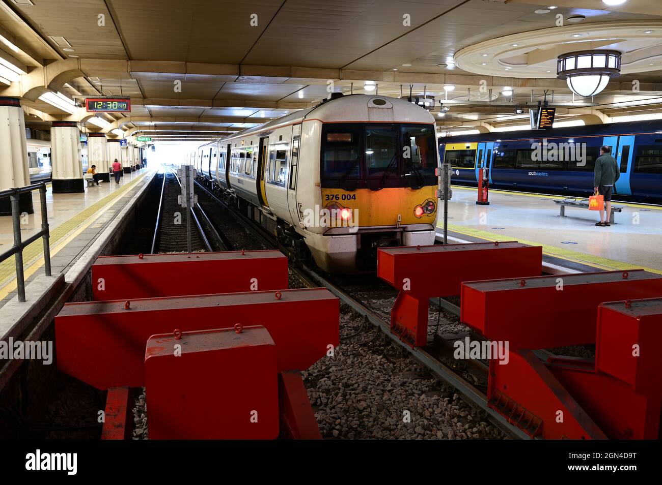 Inside the Platform area of Charing Cross station on 23 Sept 2021 Stock ...