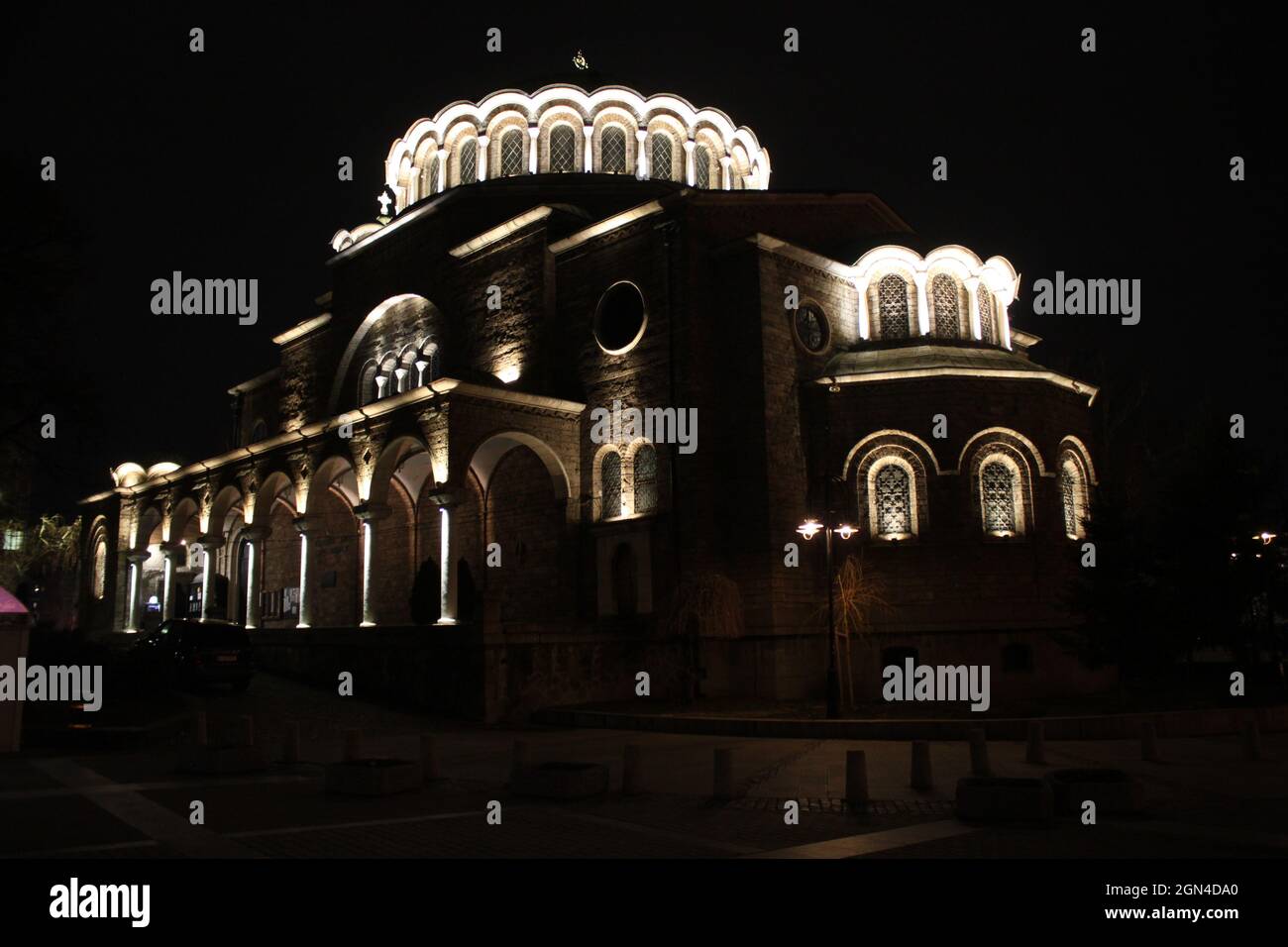 St Nedelya Church at night, Sofia, Bulgaria Stock Photo - Alamy