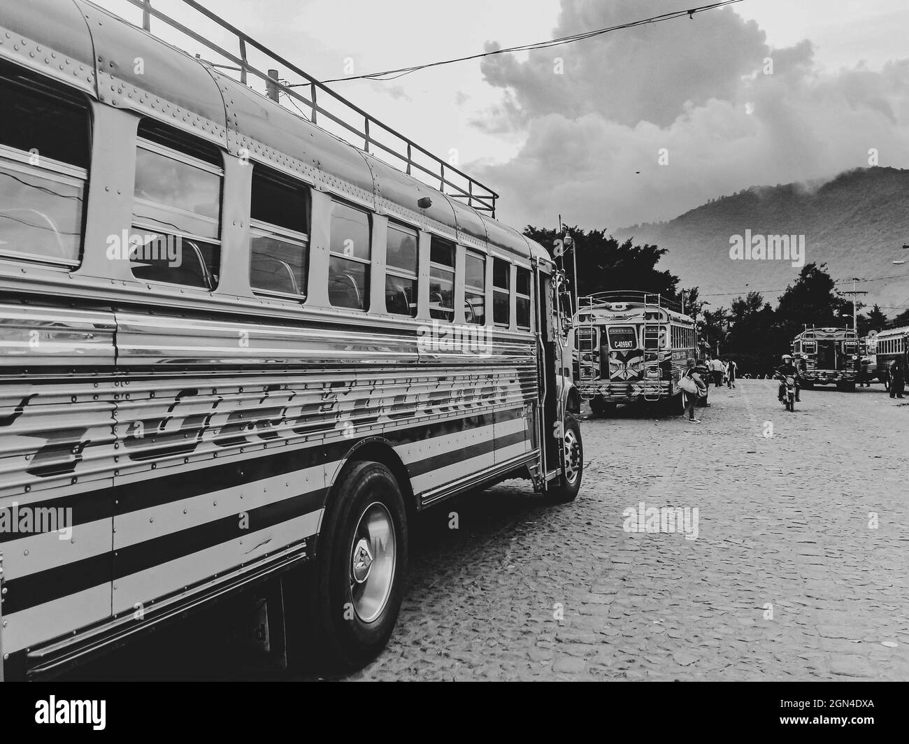 Old public bus Black and White Stock Photos & Images - Alamy