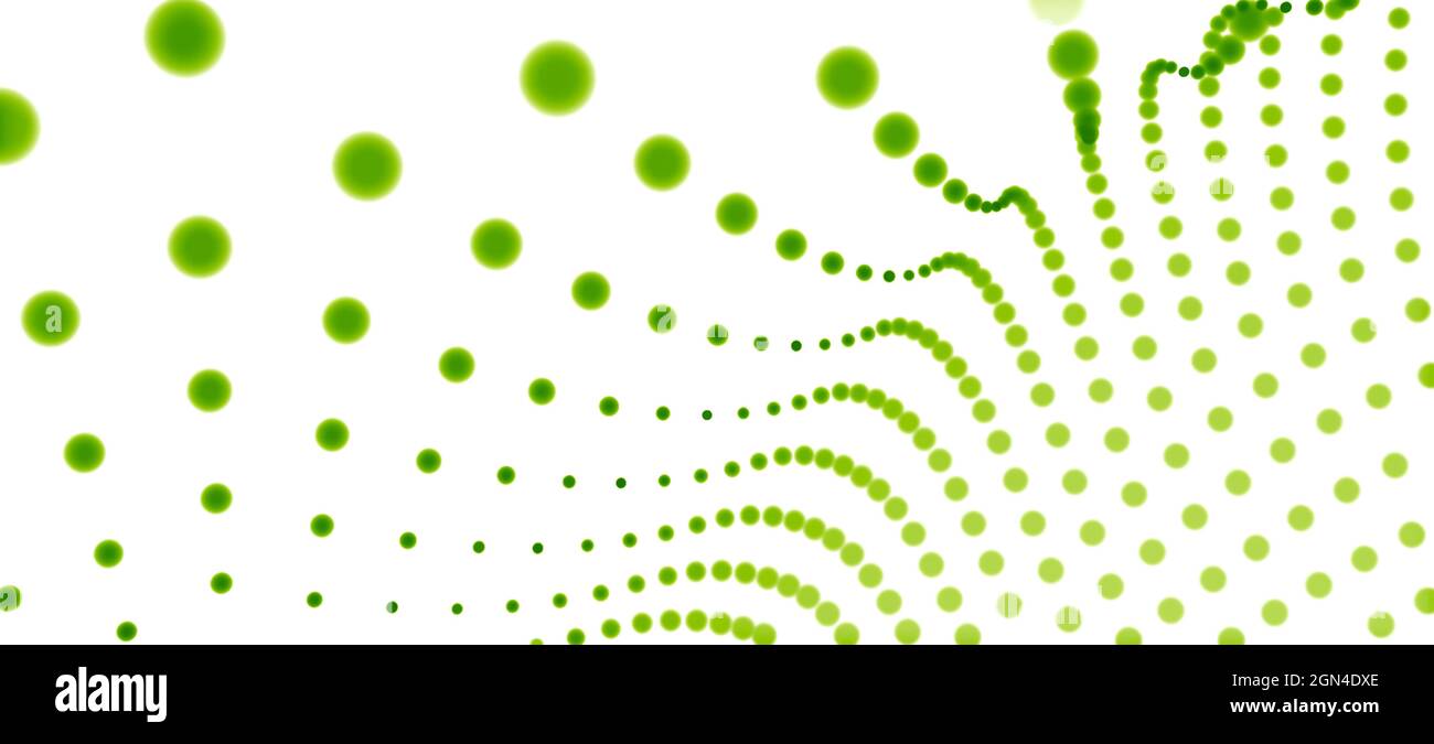Green particles background hi-res stock photography and images - Alamy