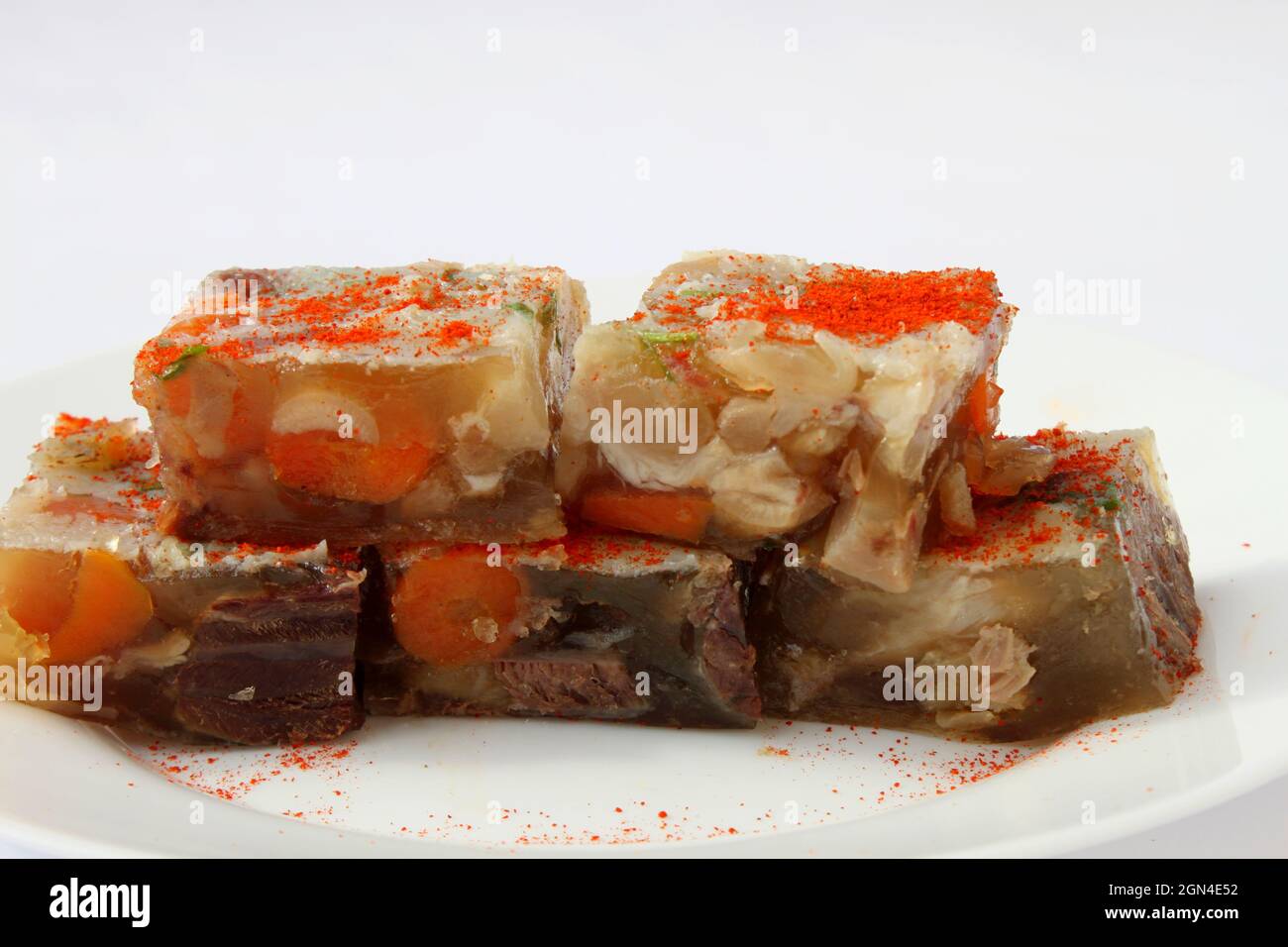 Pihtije - serbian traditional dish - aspic with pork meat and ...