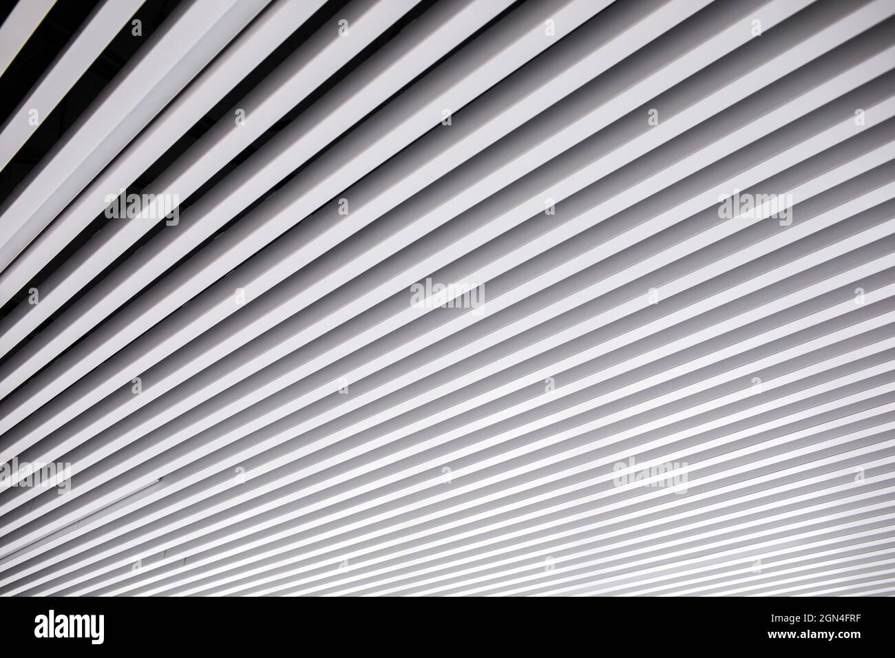 Black and white celling. Parallel lines. background Stock Photo - Alamy