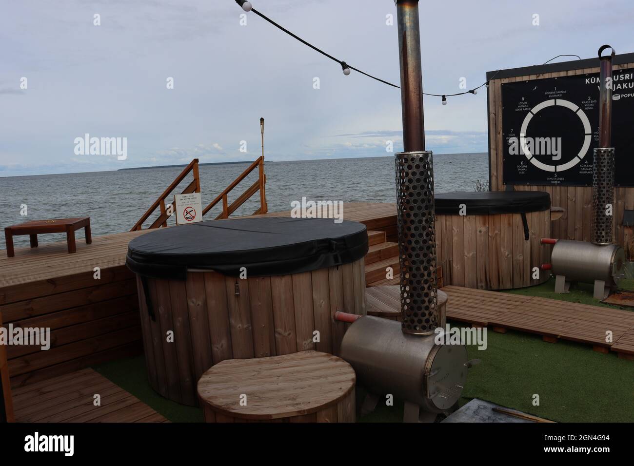 Finnish barrel sauna hi-res stock photography and images - Alamy