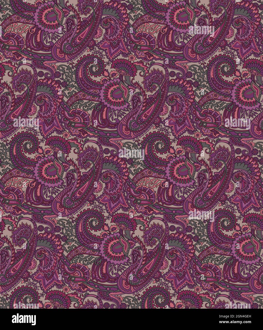 Purple Paisley Wallpaper