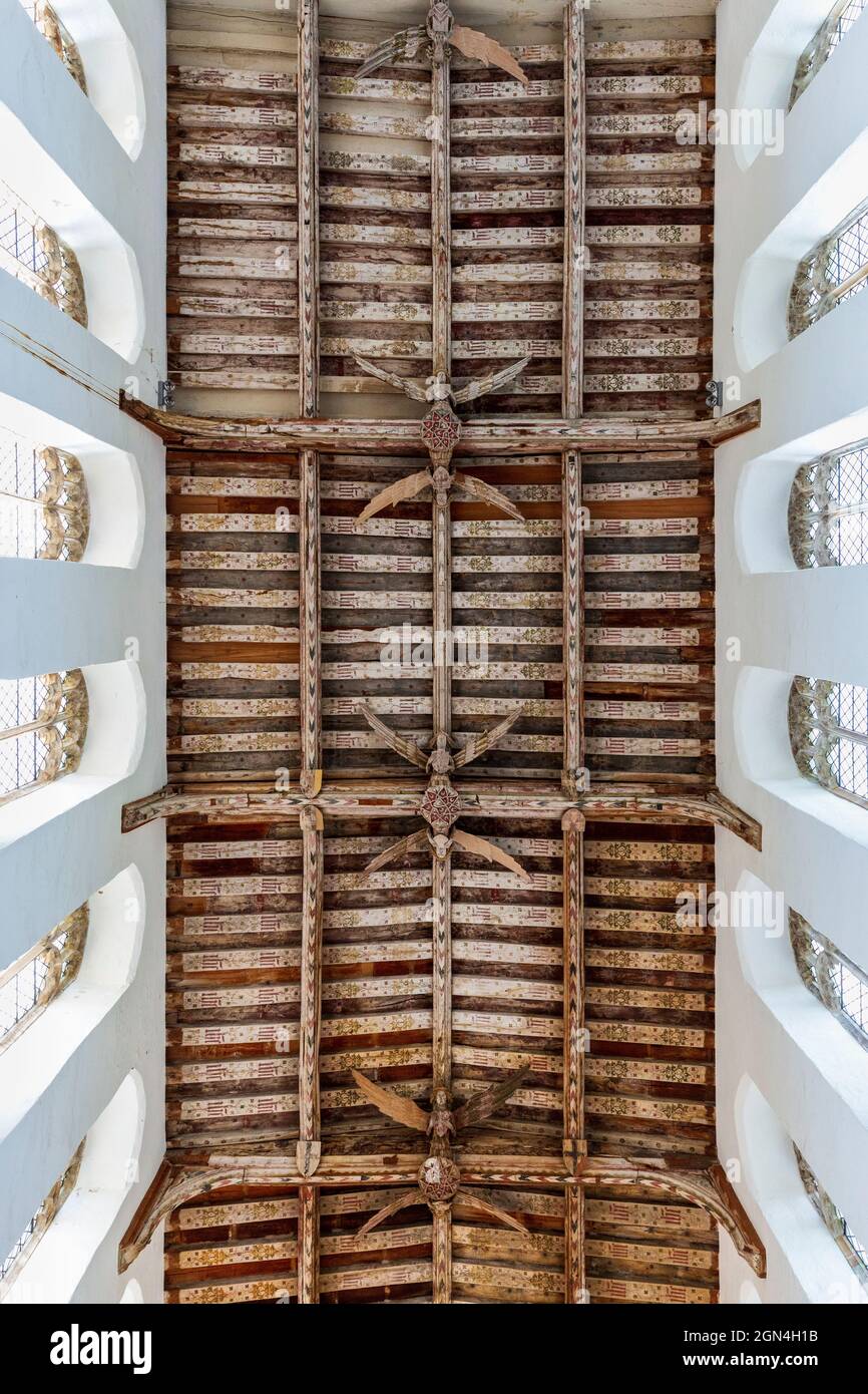 Wooden church roof angels hi-res stock photography and images - Alamy