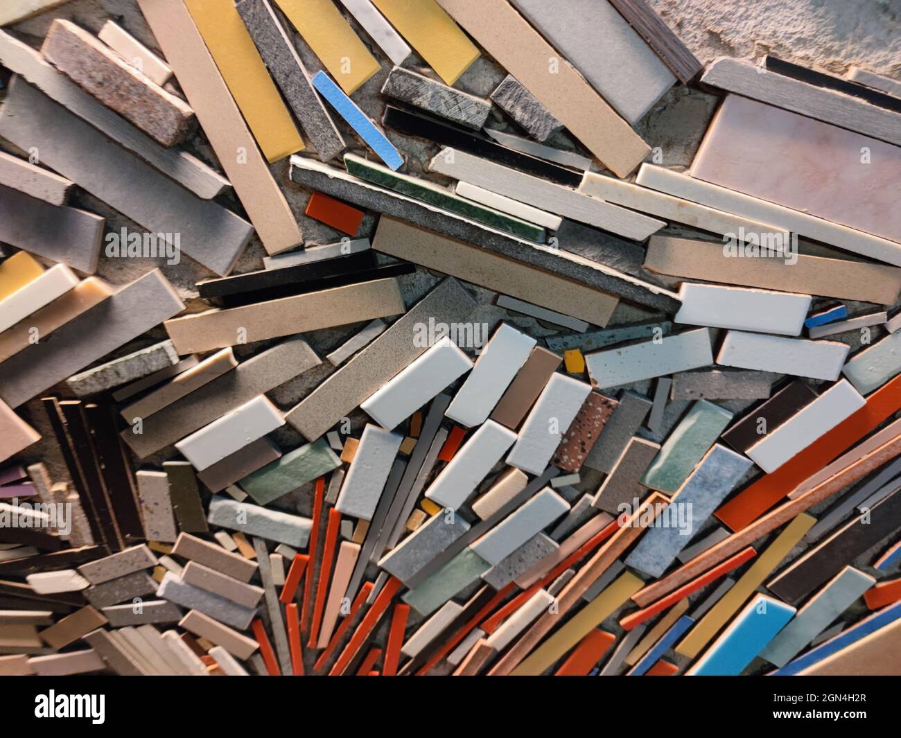 ceramic tile wall detail mosaic Stock Photo - Alamy