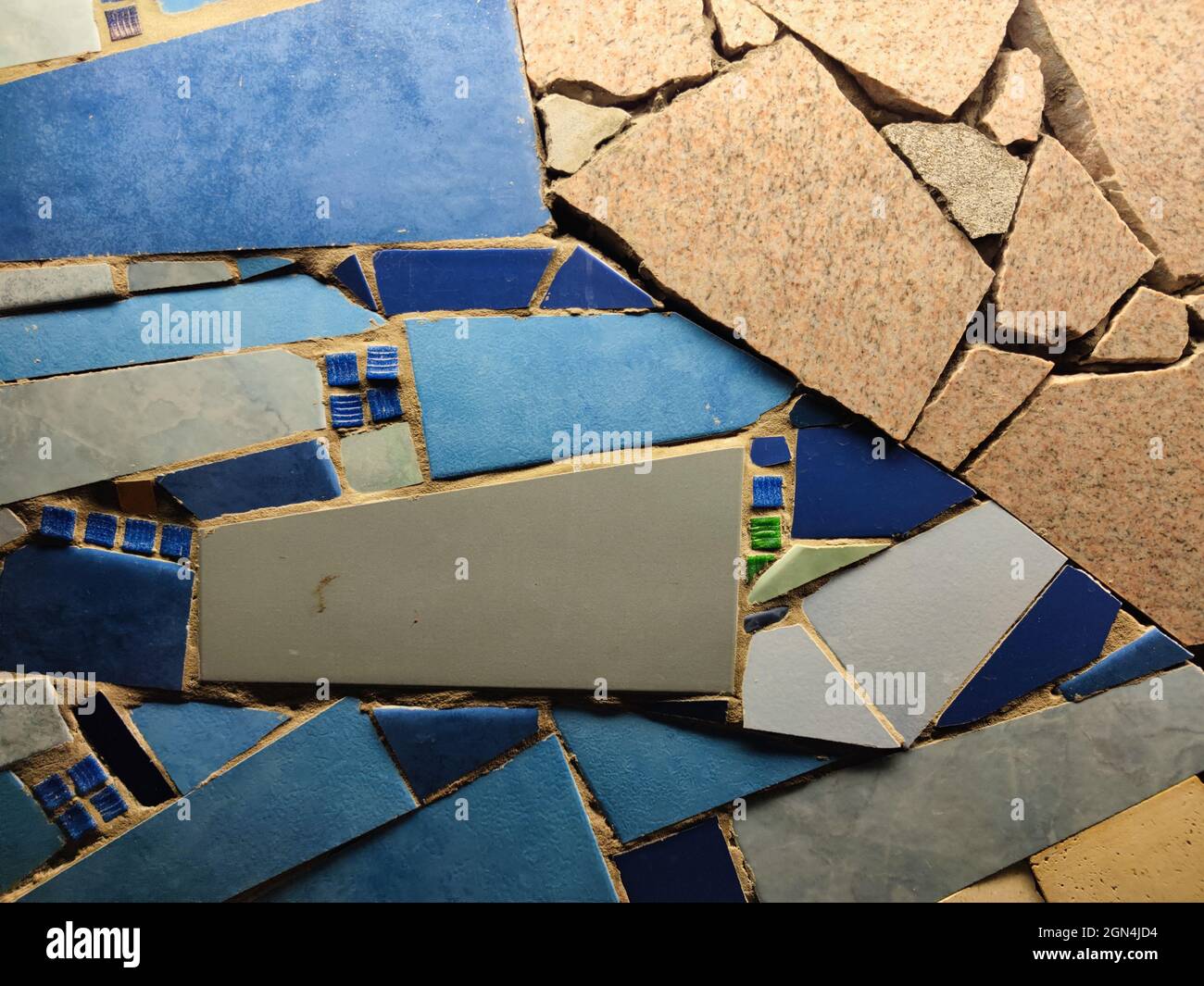 ceramic tile wall detail mosaic Stock Photo - Alamy