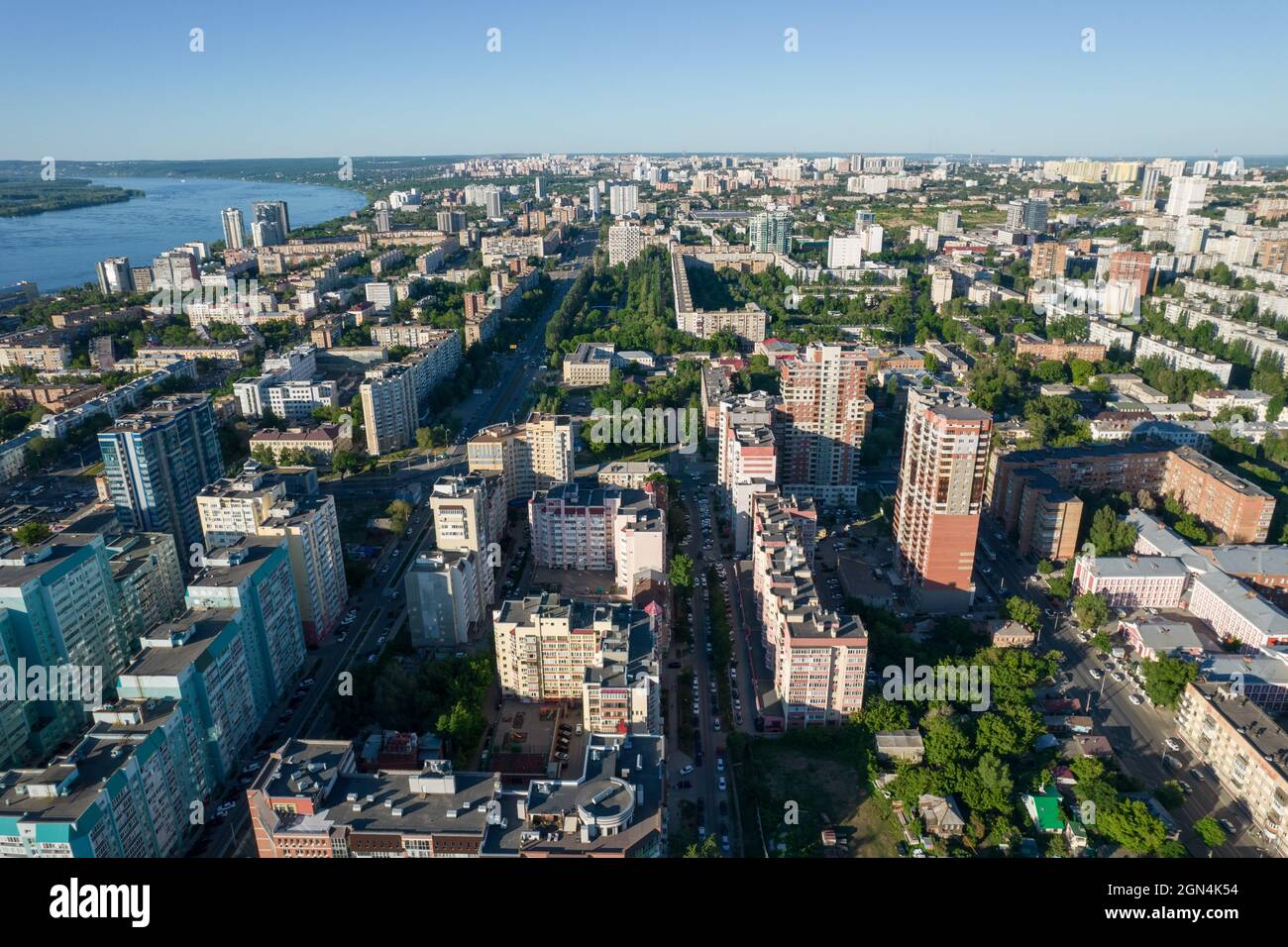 Aerial city view Stock Photo - Alamy