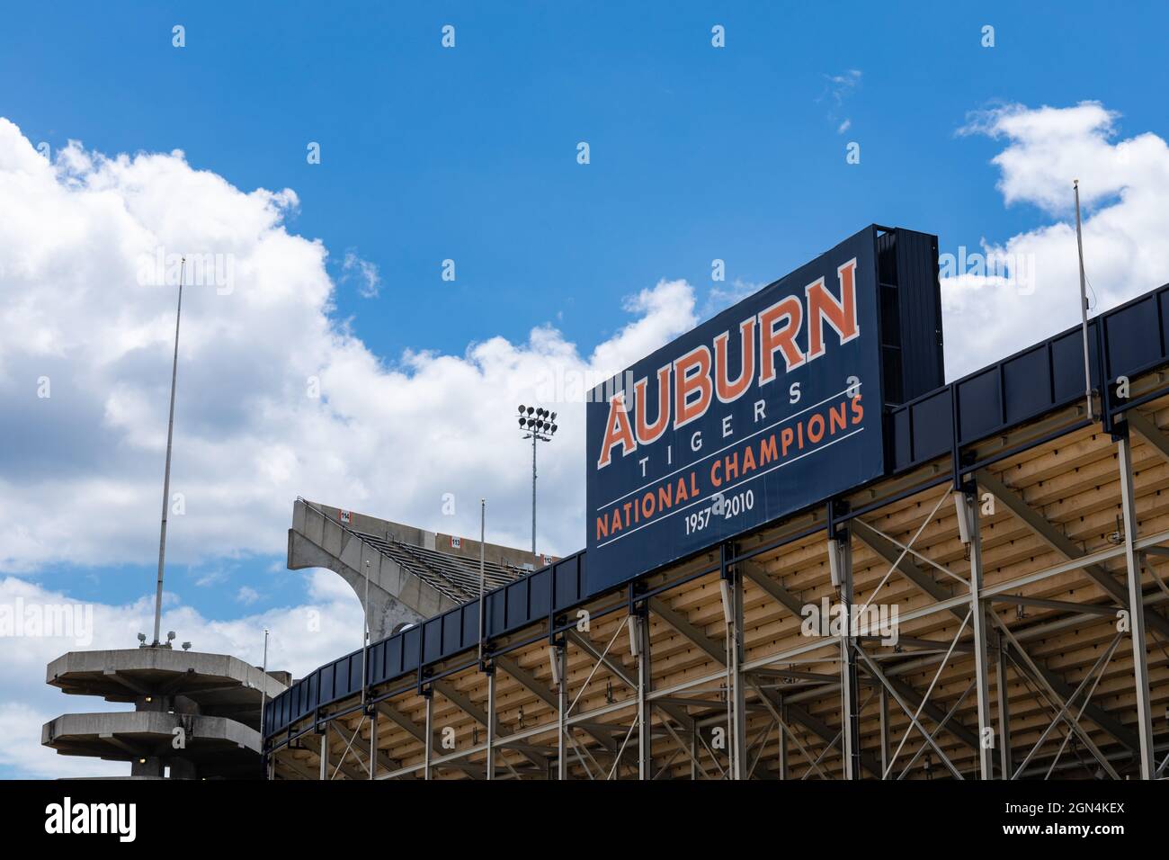 AUBURN ALABAMA, USA - JUNE 18, 2020 - Exterior of the Auburn University ...