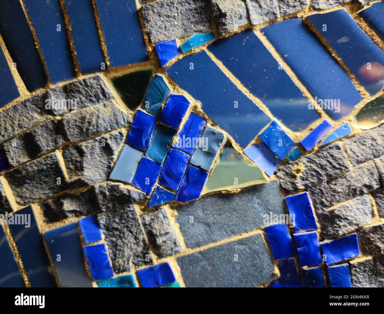 ceramic tile wall detail mosaic Stock Photo - Alamy