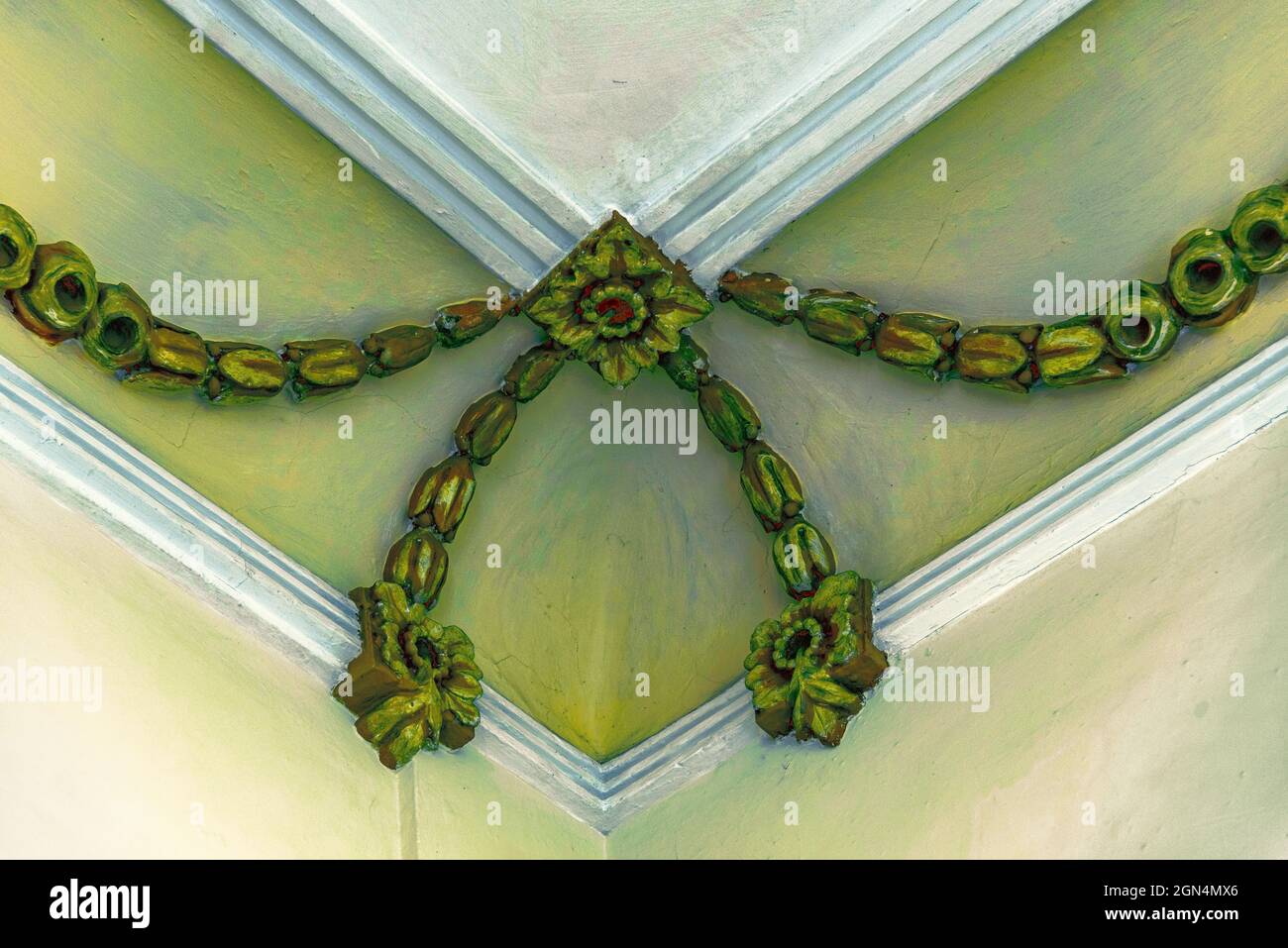 Colonial architecture ceiling, Cuba Stock Photo - Alamy