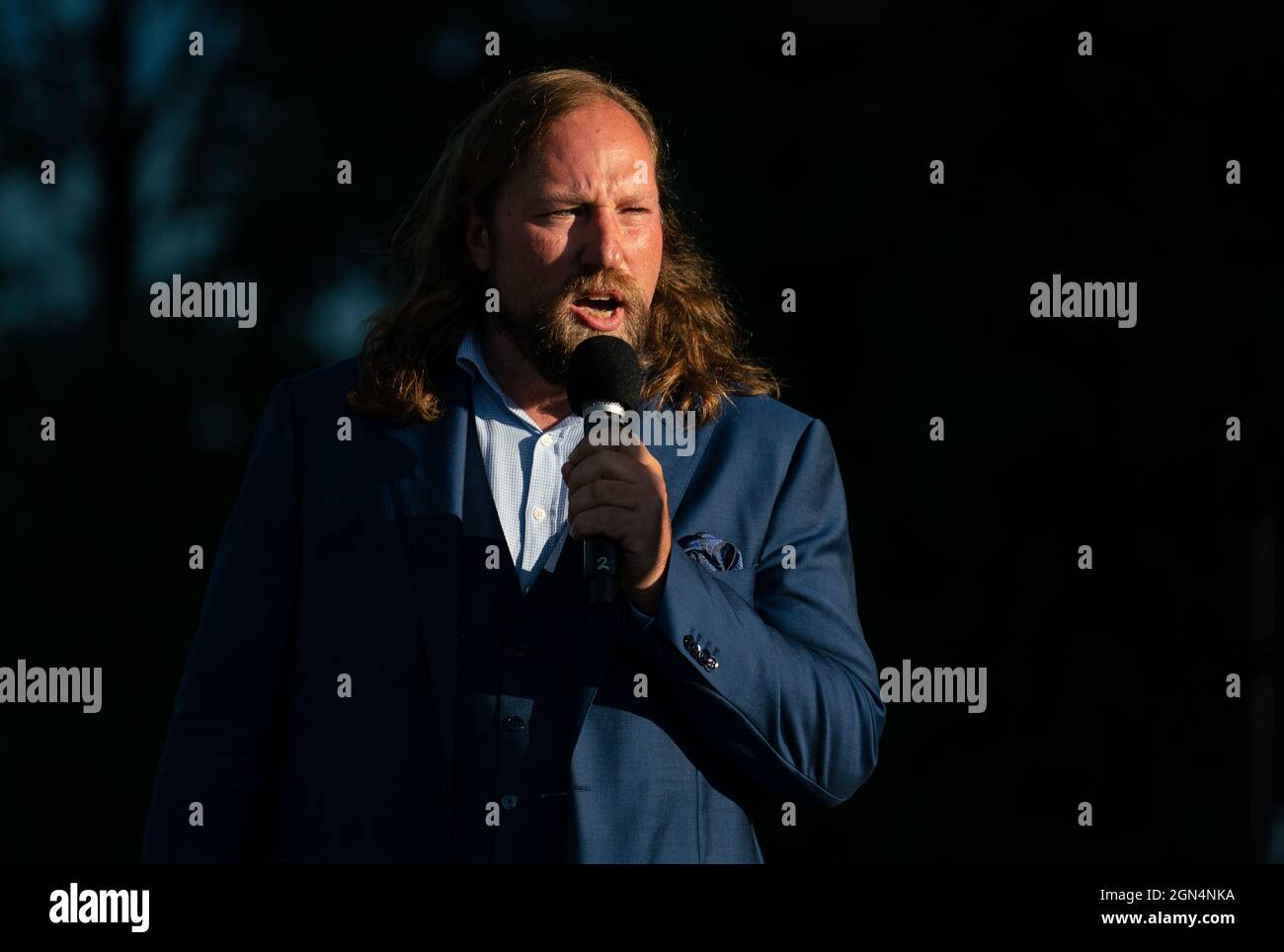 22 September 2021, Bavaria, Würzburg: The parliamentary group leader of ...