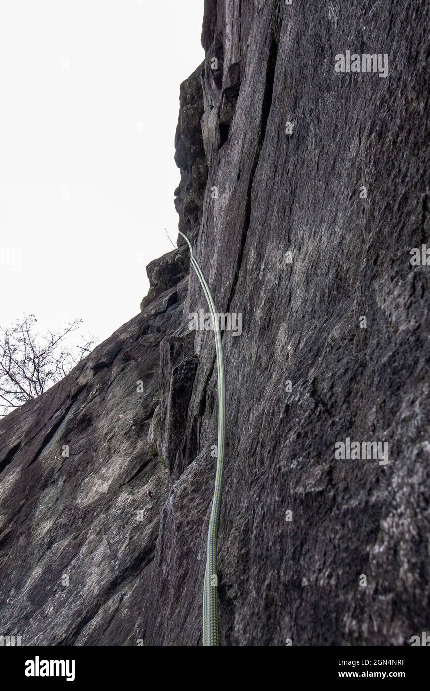 Rope after rapel Stock Photo - Alamy