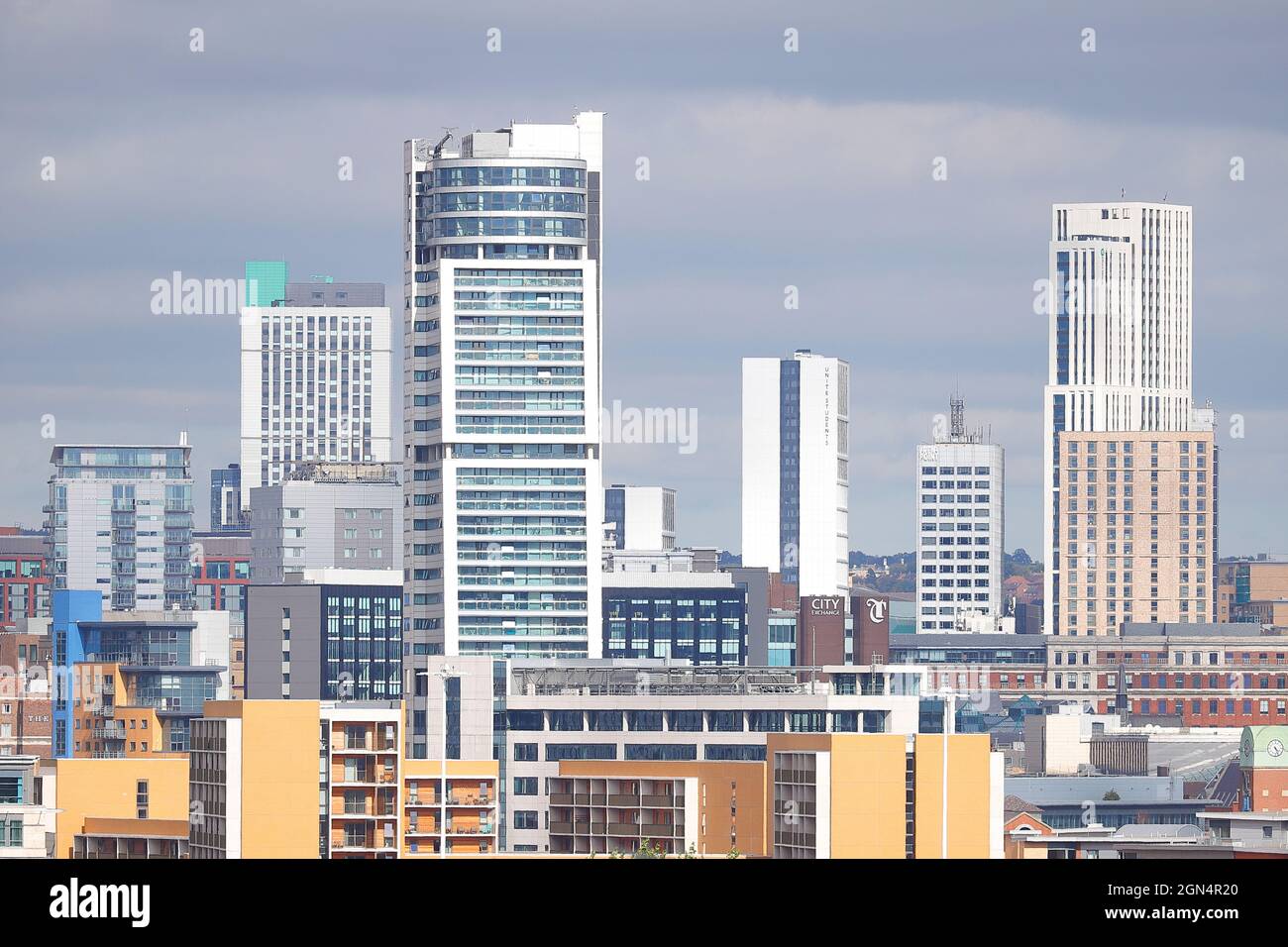Tall buildings in Leeds City Centre Stock Photo - Alamy
