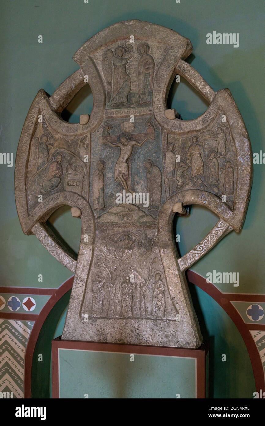 Alexis cross in St. Sophia Cathedral in the Novgorod Kremlin. Veliky ...