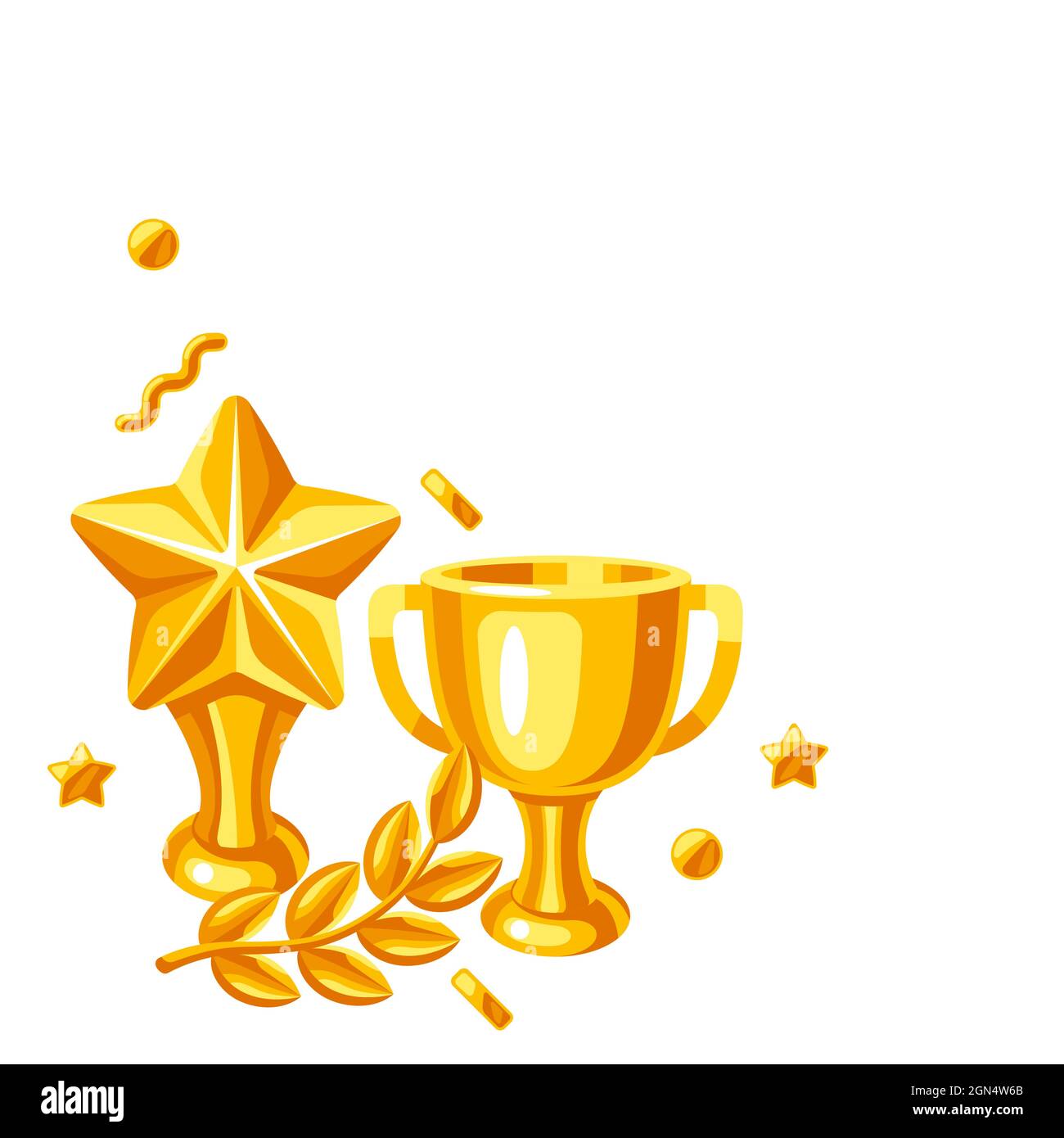 Awards and trophy background. Reward items sports or corporate ...
