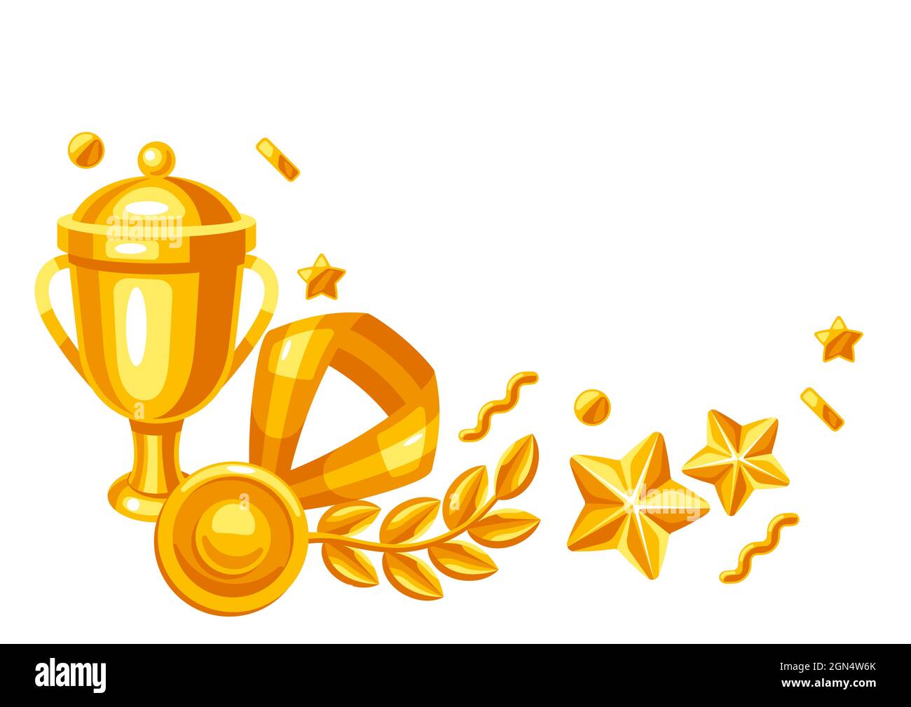 Awards and trophy background. Reward items sports or corporate ...